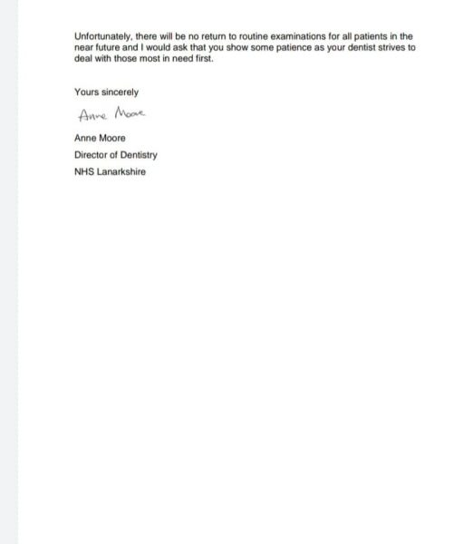 NHS Lanarkshire letter to patients - LDC Lanarkshire